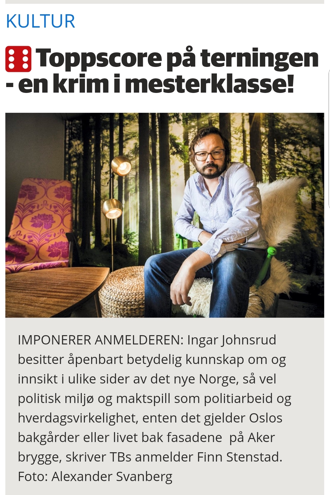 Korset er ute: «En en krim i mesterklasse!» – Ingar Johnsrud